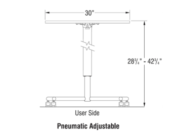 KI - Ruckus Mobile Height Adjustable Lectern - SYSTEMCENTER